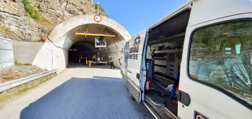 Skarvbergtunnelen åpnet Radio Nordkapp