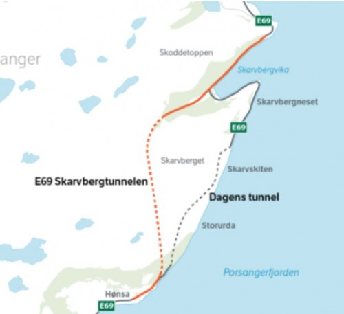 Snøskred Nord For Skarvbergtunnelen E69 åpner Ikke Søndag Radio Nordkapp